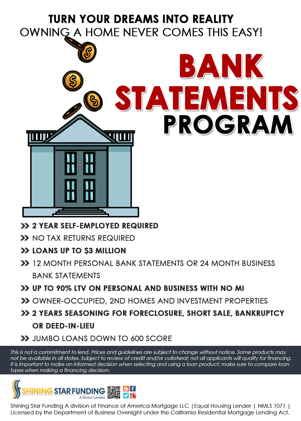 Bank Statements Program 30 | Shining Star Funding